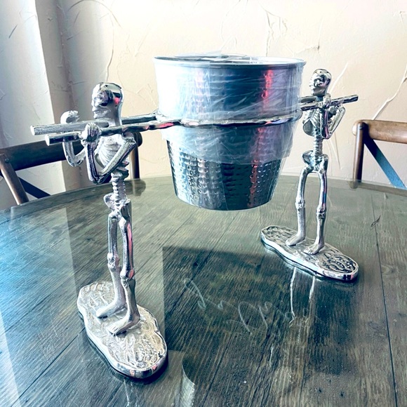 Other | Large Skeleton Silver Serving Bowlice Bucket | Poshmark